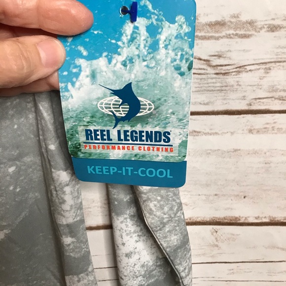 Reel Legends | Tops | Reel Legends Grey Keep It Cool Performance Top ...